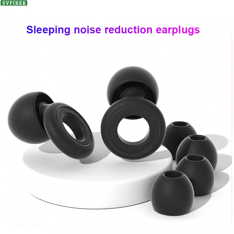 Noise Reduction Earplugs Sleeping Ear Plugs Reusable Silicone Earplug ...