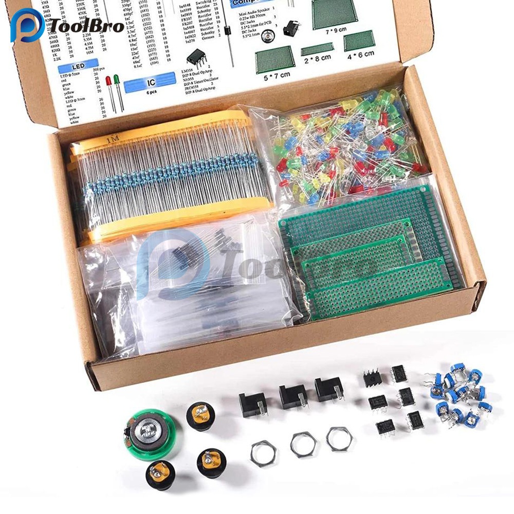1900 pcs Mega Electronic Component Kit including Assortment ...