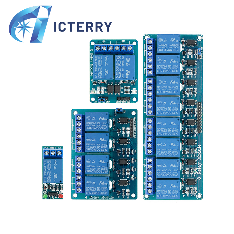 5v 1 2 4 8 channel relay module with optocoupler. Relay Output 1 2 4 8 way relay module for ...
