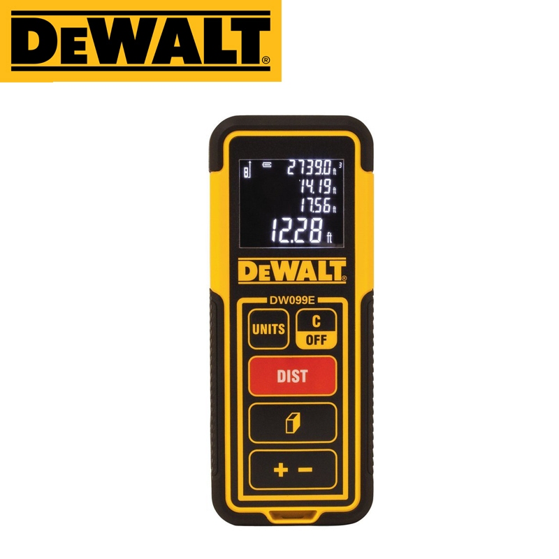 DEWALT DW099E-KR 100 Foot Durable Laser Distance Measuring Instrument ...