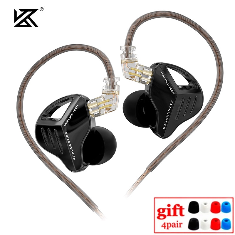 KZ ZVX PRO Dynamic Earphones HIFI Bass Earbuds In Ear Monitor Headphones Sport Noise Cancelling ...