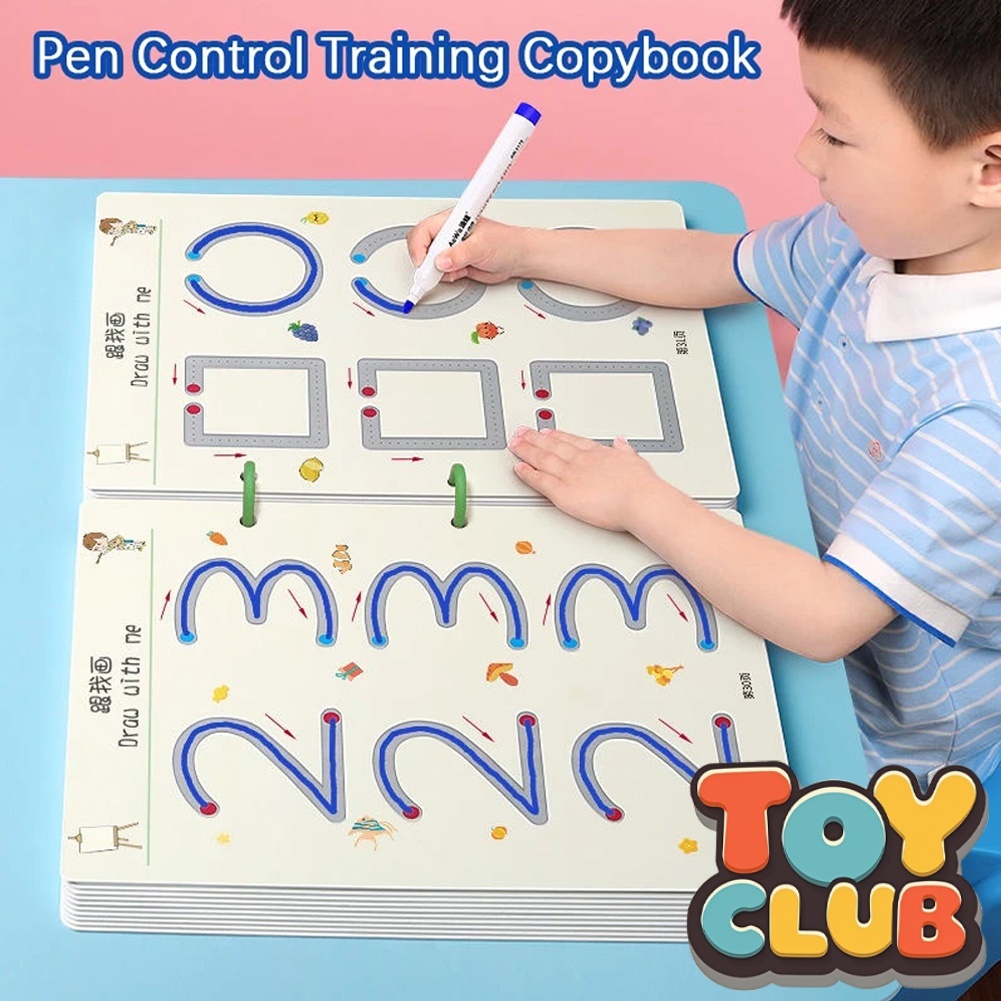 Kids Tracing Book Kids Preschool Educational Toys Training Coloring ...