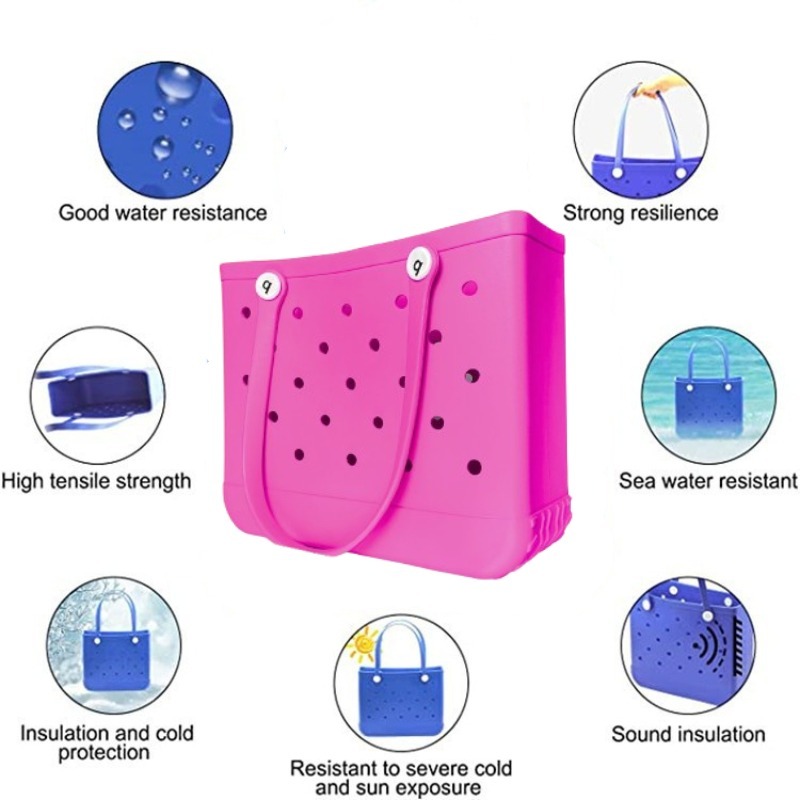 Waterproof EVA Rubber Tote Beach Bags for Women - Women's Advanced Handbags Large Tote Bags ...