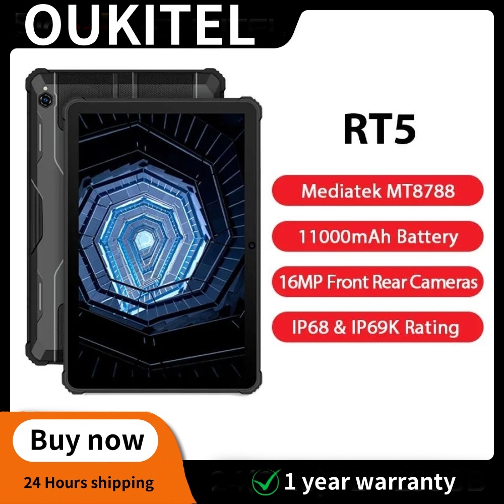 OUKITEL RT5 8GB 256GB Rugged Tablet 11000mAh 10.1 Inch FHD+ Display ...
