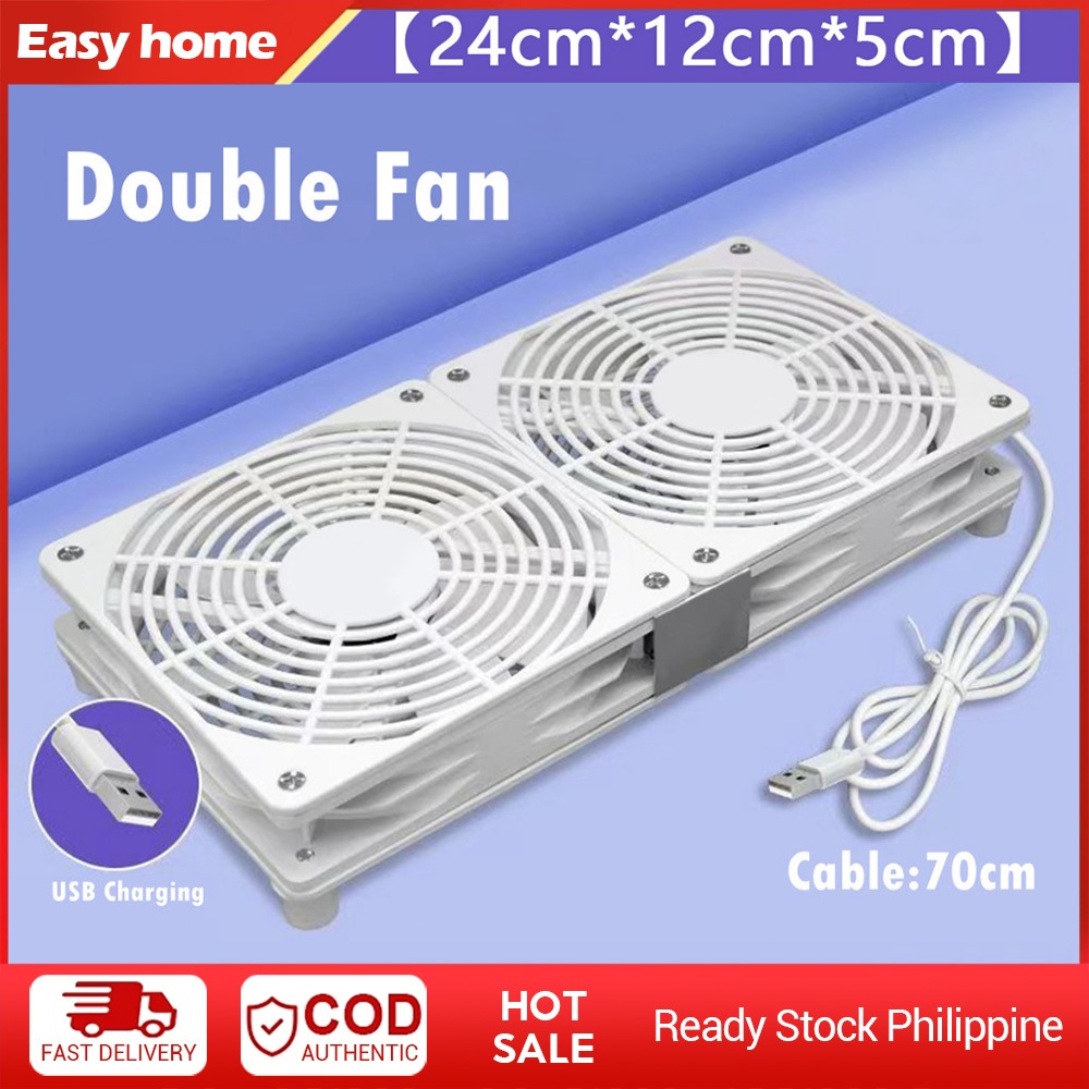 5V 1200RPM Home WIFI Router Cooling Fan Stand Super Silent USB Switch ...