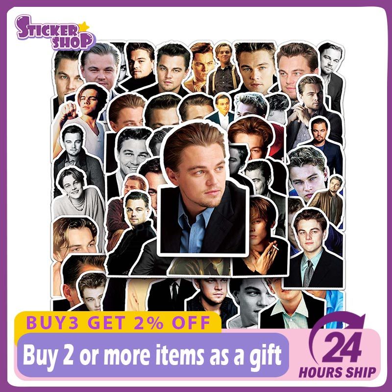 50Pcs Leonardo DiCaprio Movie Star Actor Graffiti Stickers Laptop DIY ...