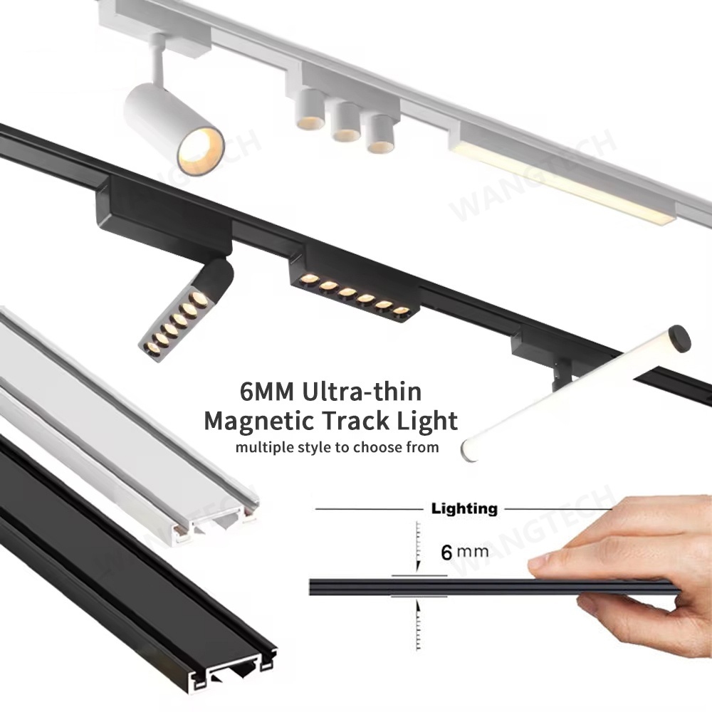 MT26 Ultra-thin Magnetic Track Light Surface-Mount Aluminium Rail LED ...