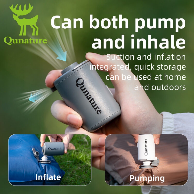 Local Delivery Qunature Camping Electric Inflator Lightweight Portable ...