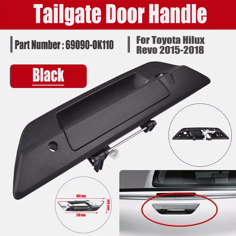 ZL Tailgate Handle Trunk Handle Back Door Handle Matte Black for 2015 ...