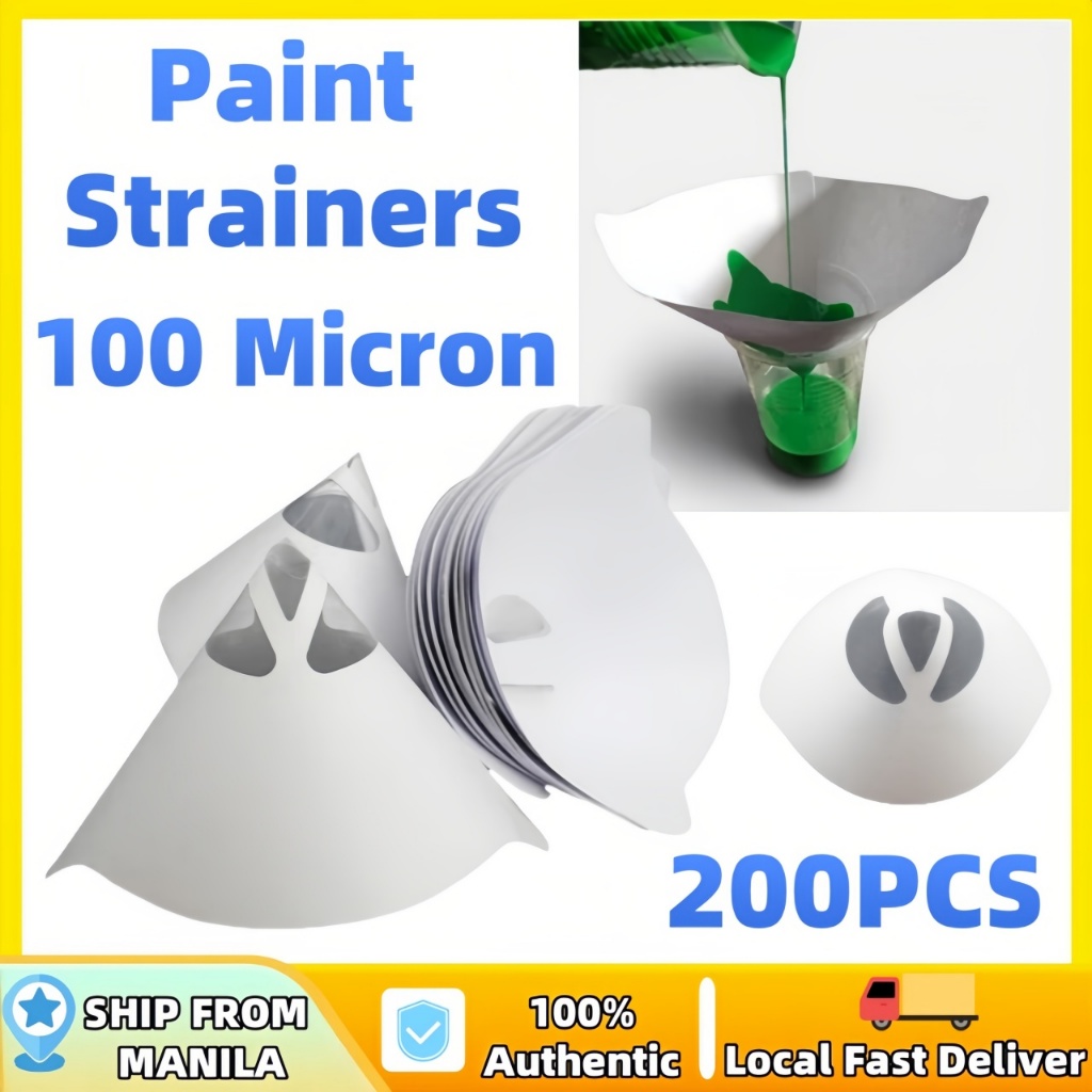 200pcs Paint Strainer Filter/Paint Filter Paper/100Mesh Conical Nylon ...