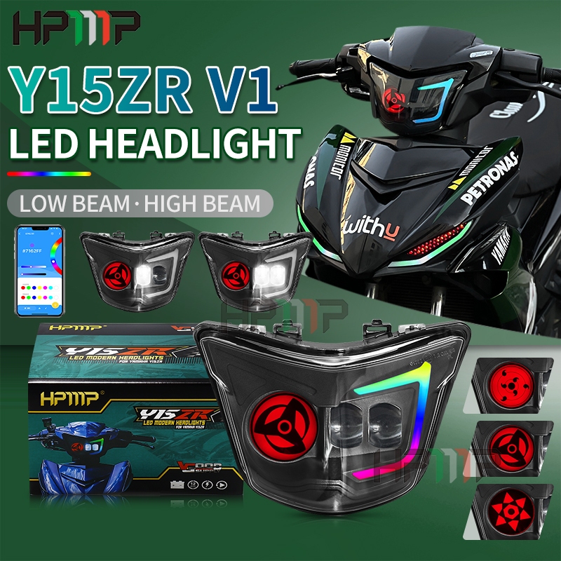 HPMP Y15 V1 NARUTO LED DREAM HEADLAMP RGB APP CONTROL HEADLIGHT CUSTOM YAMAHA Y15ZR V1 | Shopee ...