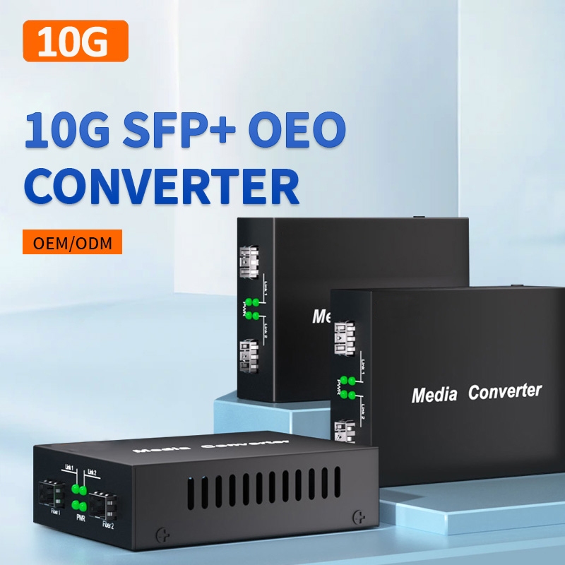 10G OEO fiber amplifier repeater single multimode converter SFP+to SFP+ ...
