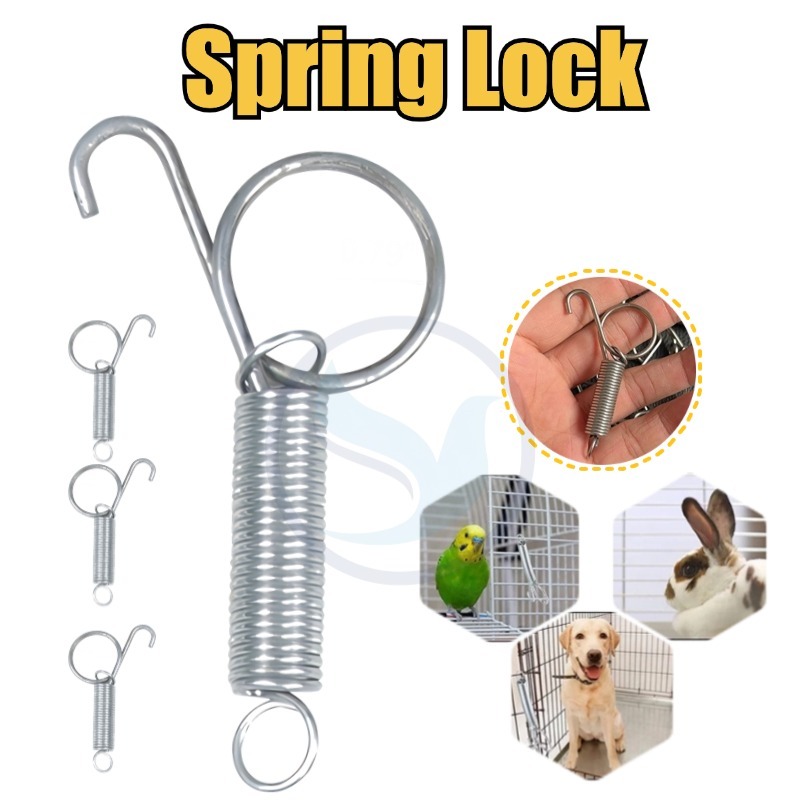 Birds Cage Spring Lock Pigeon Cage Hook Metal Spring Multi-Purpose ...