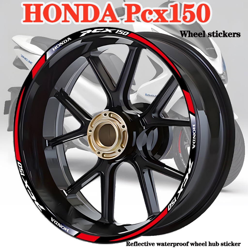 Mags Decal for Honda PCX 150 Wheel Hub Stickers Motorcycle Retrofitting ...