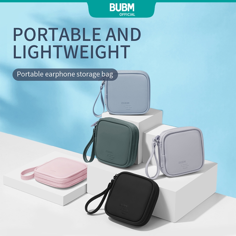 BUBM Portable Earphone Storage Bag SD Card USB Data Cable Organizer ...