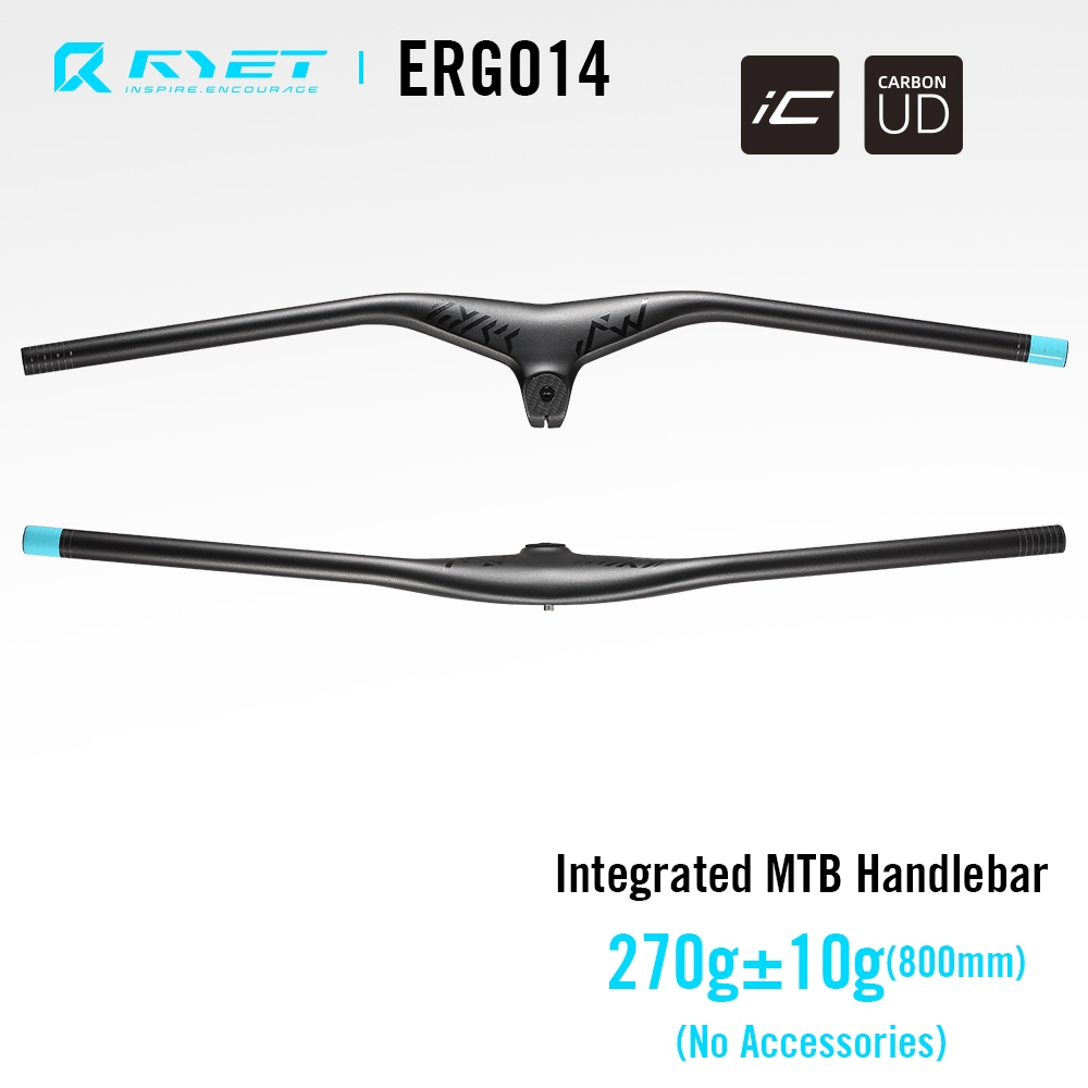 2023 LEXON RYET MTB Carbon Integrated Handlebar Rise 800mm -7 Degrees ...
