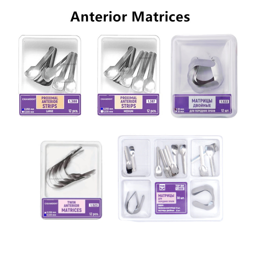 Dental Multi Size Anterior Proximal Matrix Strip Front Teeth Matrix ...