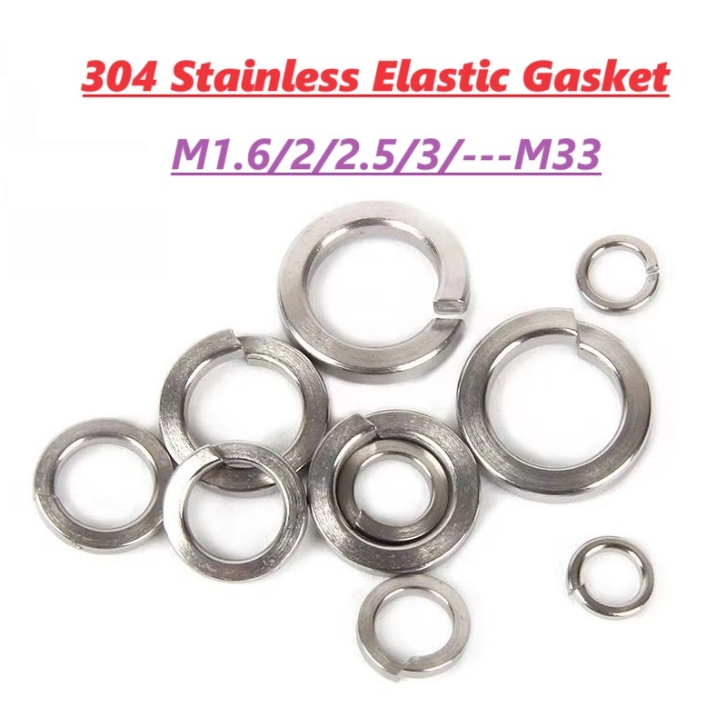 GB93 304 Stainless Steel Shells Pad Spring Lock Washer Elastic Gasket M2 M2.5 M3 M4 M5 M6 M8 M10 ...