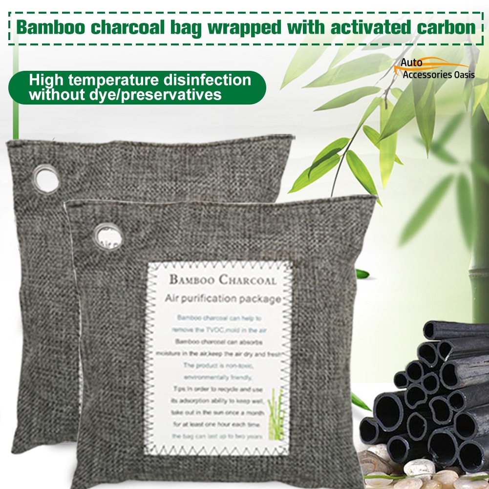 Activated Bamboo Charcoal Bag Air Purifying Bags Deodorant Bag 50/75 ...