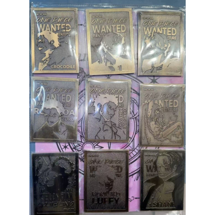 One Piece Anime Card Metal Card Set | Shopee Philippines