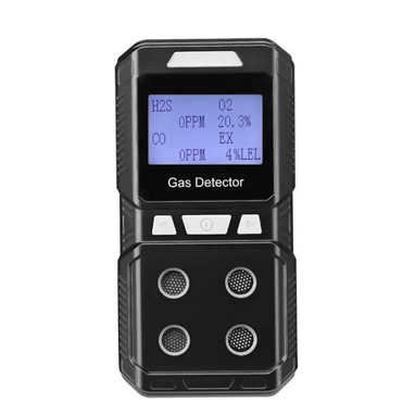 4 in 1 Wireless Voice Type Gas Detector EX O2 H2S CO Gas Meter Monitor ...