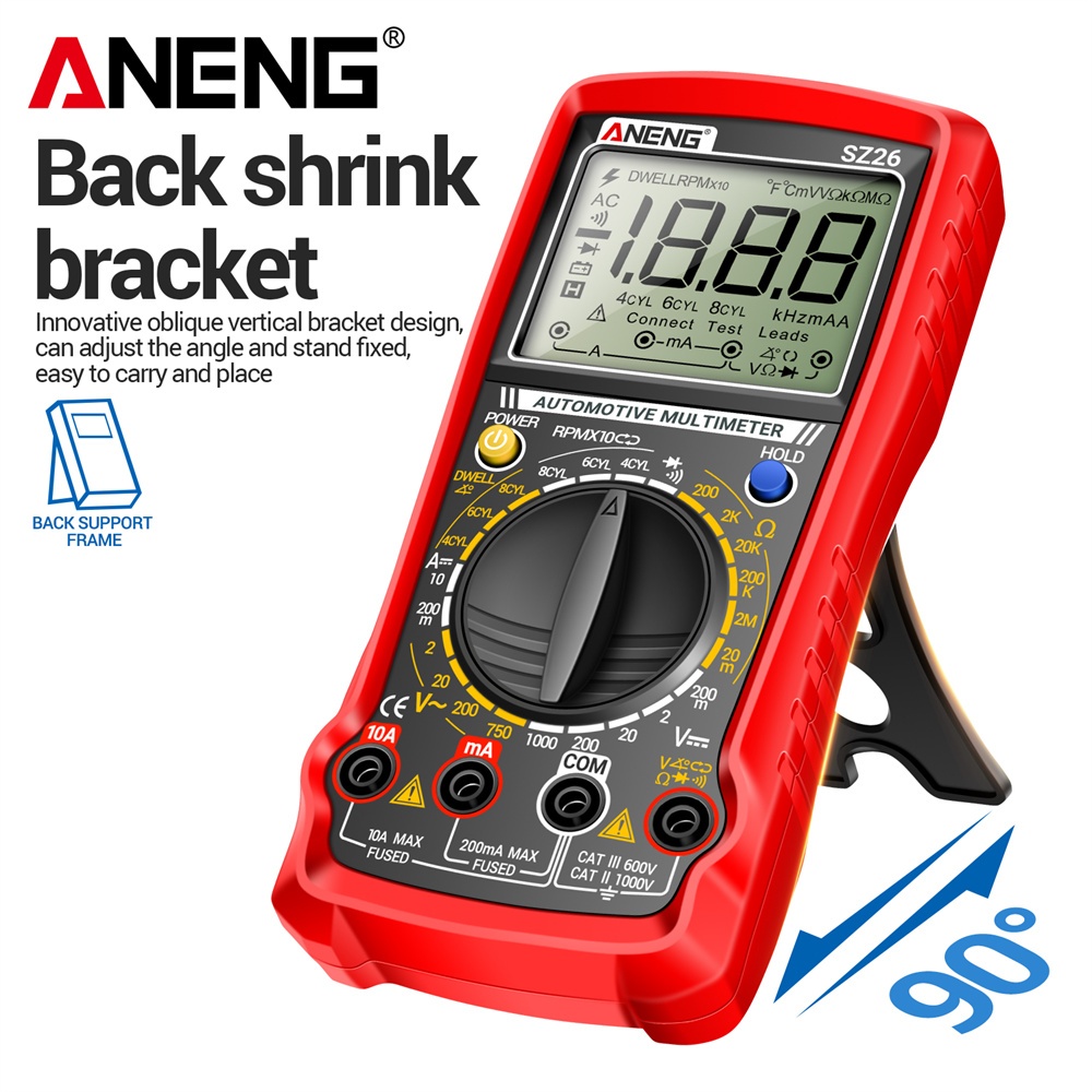 ANENG SZ26 Multimeter 1999 Count Smart DC Current AC/DC Voltage High ...
