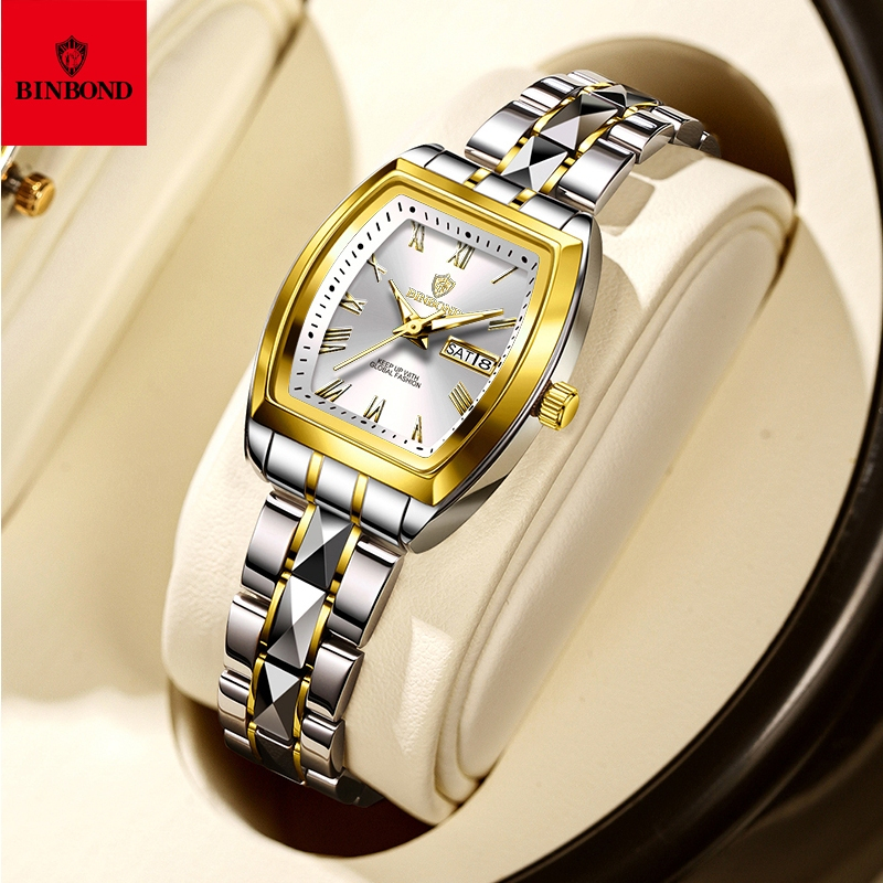 BINBOND luxury watch for woman waterproof original tonneau design ...