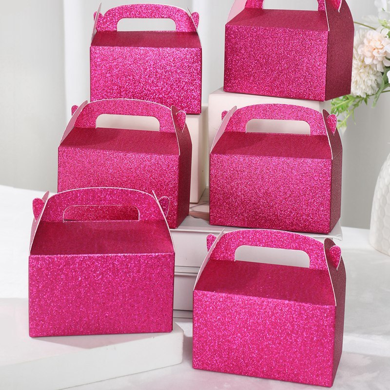 6pcs Barbie Theme Packing Box Paper Box Pastable Barbie Candy Box Kids ...