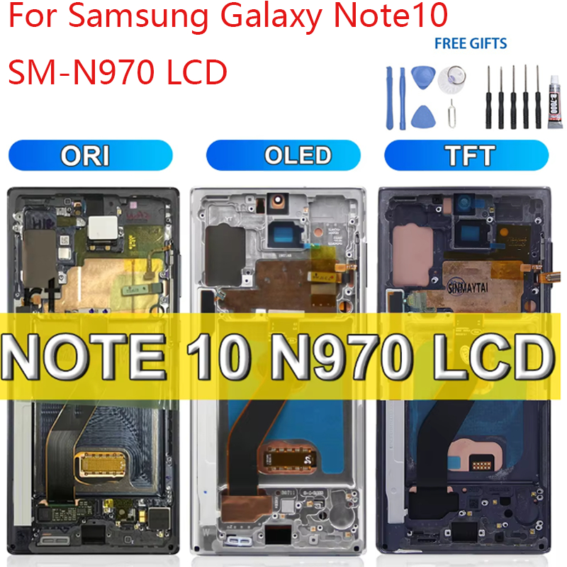TFT/OLED/Original 100% Tested For Samsung Galaxy Note10 SM-N970 LCD ...