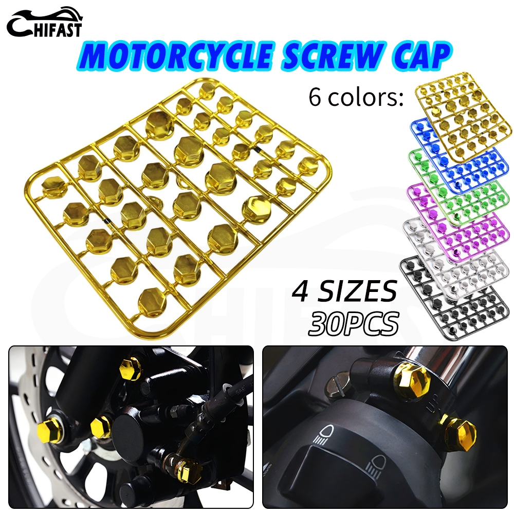 HIFAST Motorcycle Decorative Nut Cover Screw Cap Motorcycle Universal ...