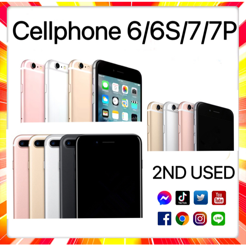 Touch ID Fingerprint Phone 6 6P 6 S 7 7P 8P 16G 64GB 128G 4G Smartphone | Shopee Philippines
