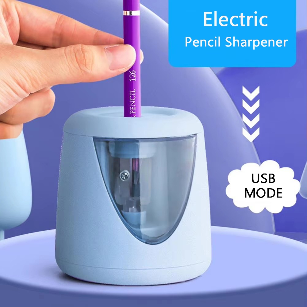 School Students Electric Pencil Sharpener Battery + USB Mode | Shopee ...