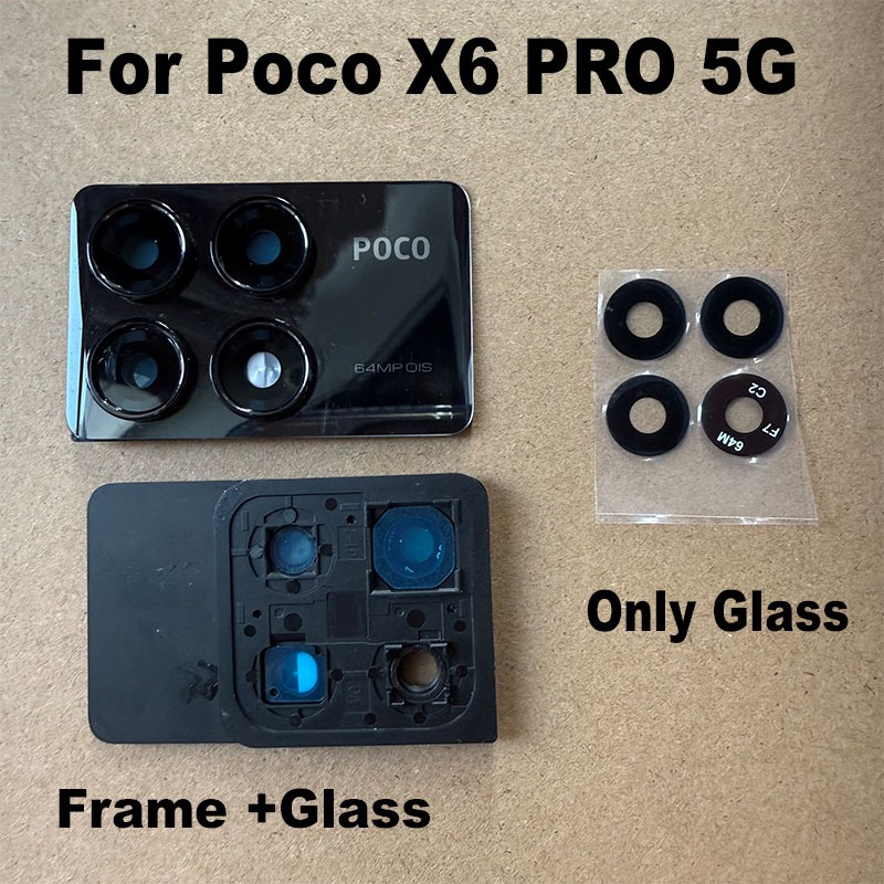 New For Xiaomi Poco X6 Pro 5G Back Camera Lens Glass Rear Len With ...