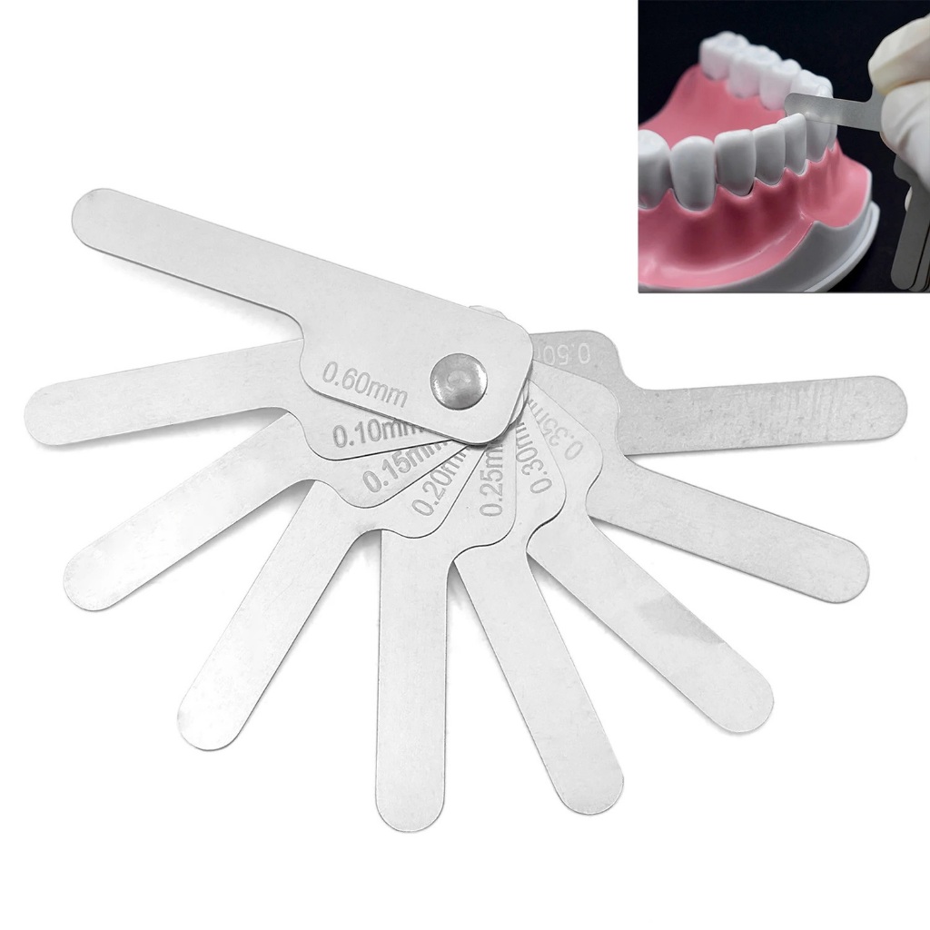 9Pcs/Set Dental Interproximal Measuring Ruler Measure Dentist Tooth Gap ...