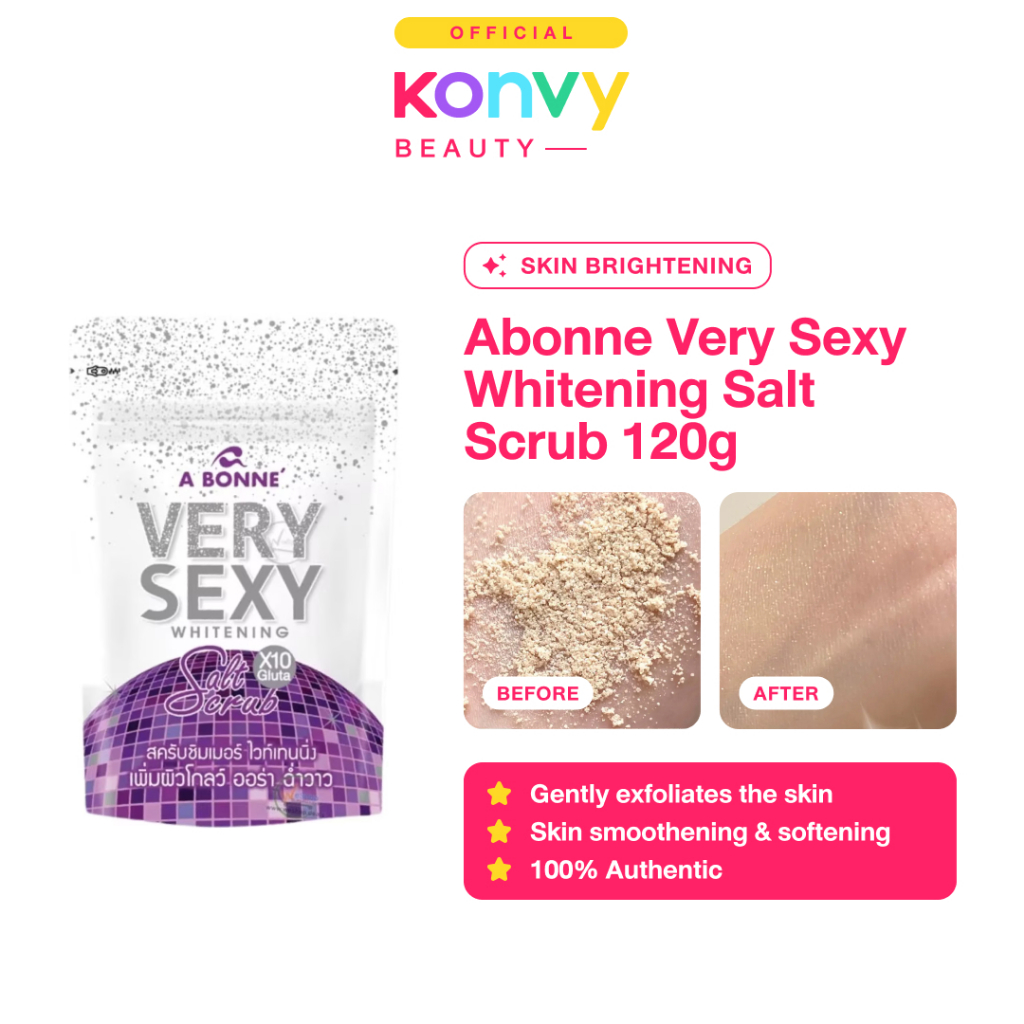Abonne Very Sexy Whitening Salt Scrub 120g | Shopee Philippines