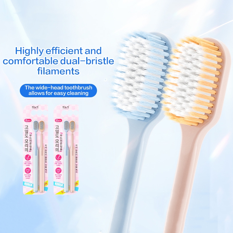 Korean Brand Premium Soft bristles Toothbrush with Dual hair Planting ...