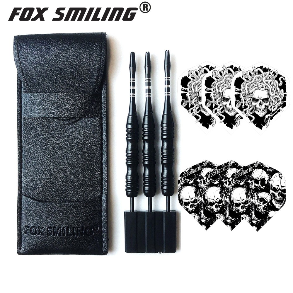 FOX SMILING 3pcs Professional Steel Dart Pin 22g Black Needle Point ...