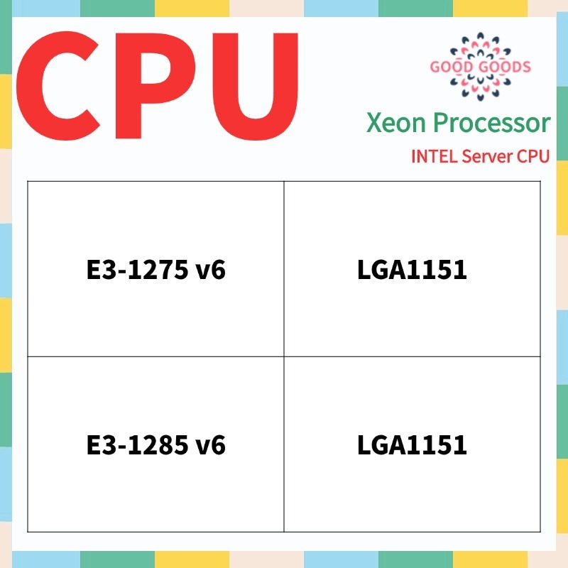 E3-1275 v6 E3-1285 v6 INTEL Xeon Processor Server CPU LGA1151 | Shopee Philippines