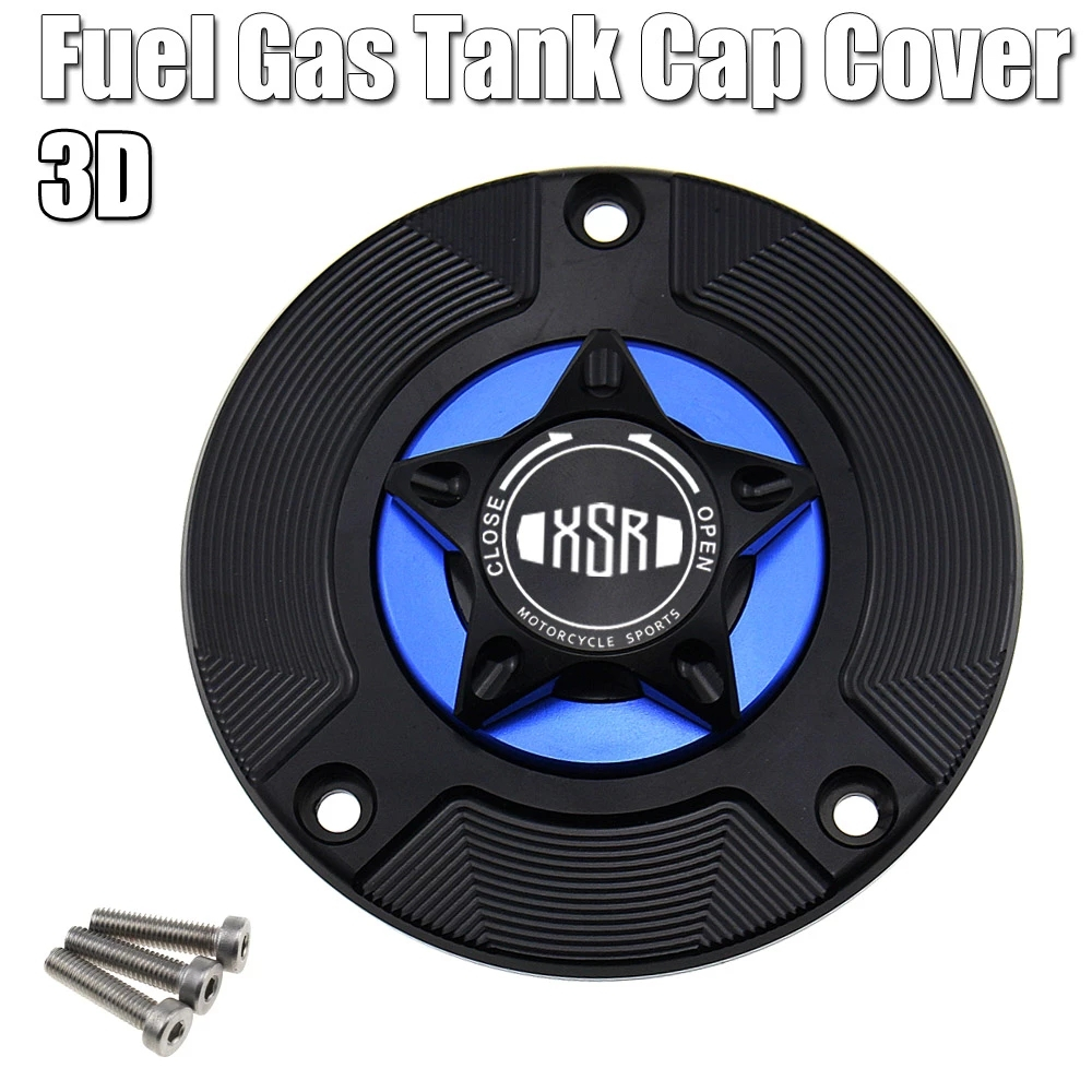 CNC Aluminum Keyless Motorcycle Accessories Fuel Gas Tank Cap Cover for ...