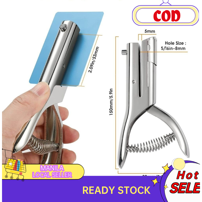 Hole Punch 2" Reach 3/6mm Single Hole Punch,Heavy Duty Hole Puncher ...