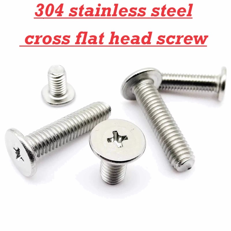 M1.6 M2 M2.5 M3 M4 M5 M6 304 Stainless Steel Cross Phillips Low Ultra Thin Ultrathin Flat Wafer ...