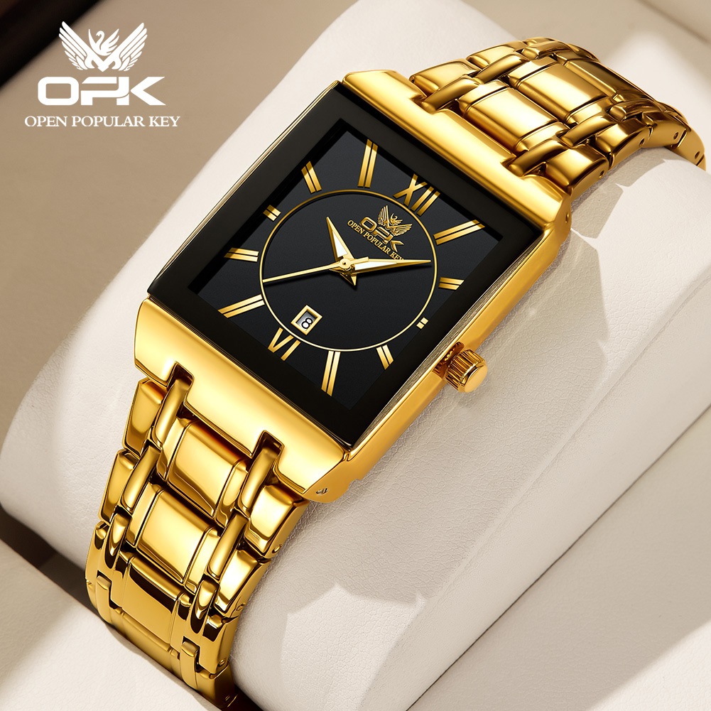 OPK Watch For Men Waterproof Original Stainless Steel Luminous Calendar ...