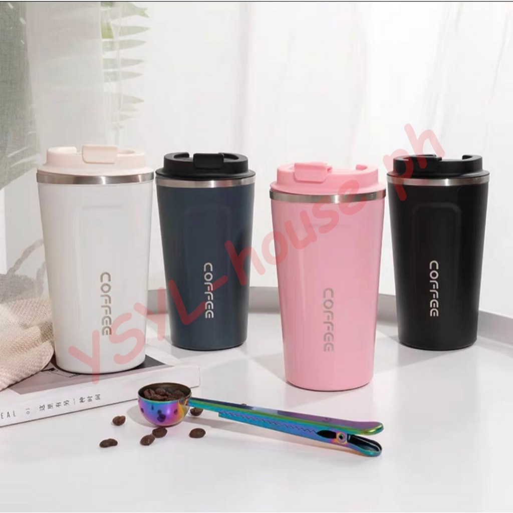 【duein.ph】Stainless Steel Coffee Mugs 380ml/510ml Insulation Water ...