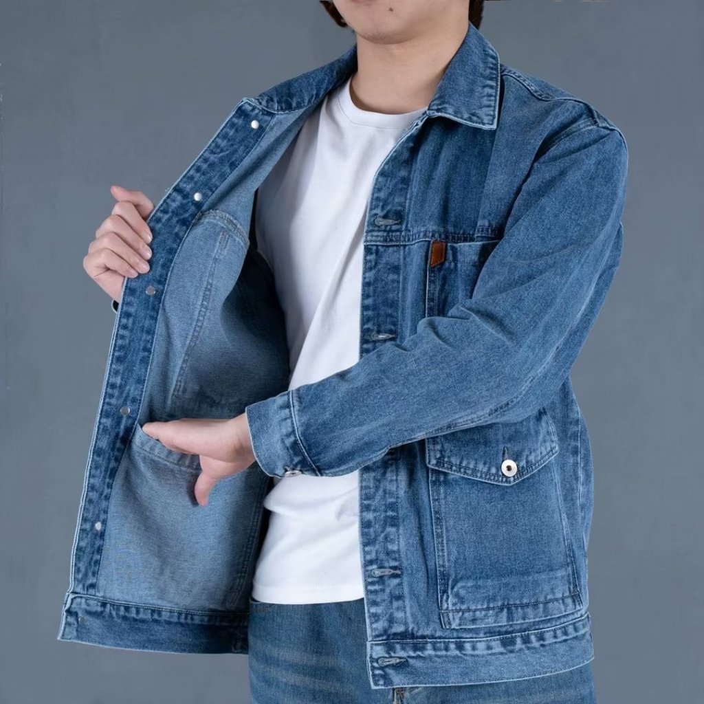 Cabin Fashion Oversized Jacket for Men Denim Maong Blue Jacket Good ...