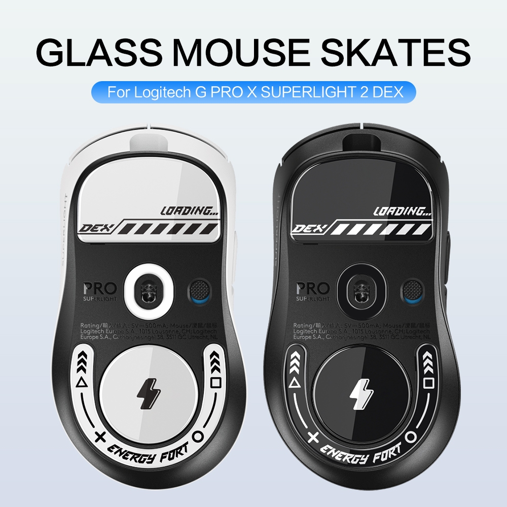 Glass Mouse Feet for Logitech G Pro X Superlight 2, Dex Ultra Smooth ...