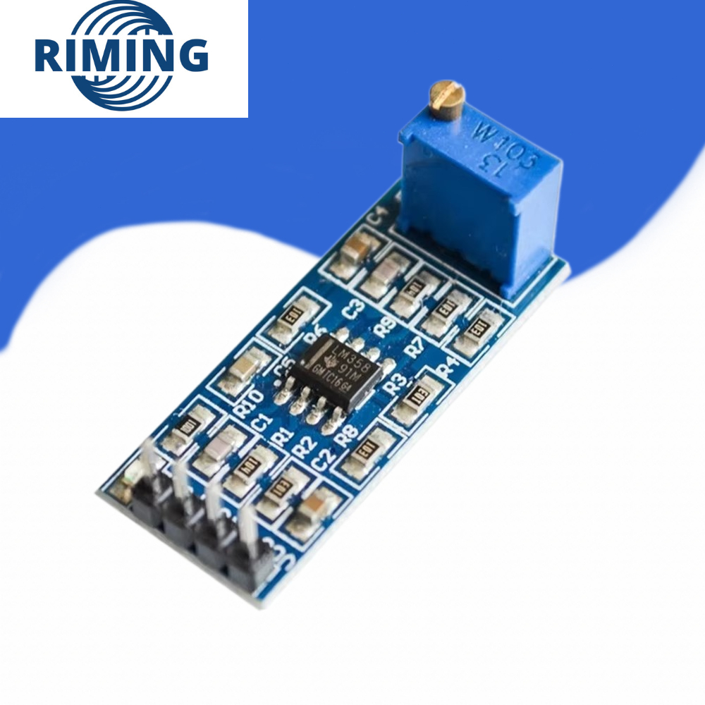 LM358 100 times Signal Generator gain amplification module operational ...