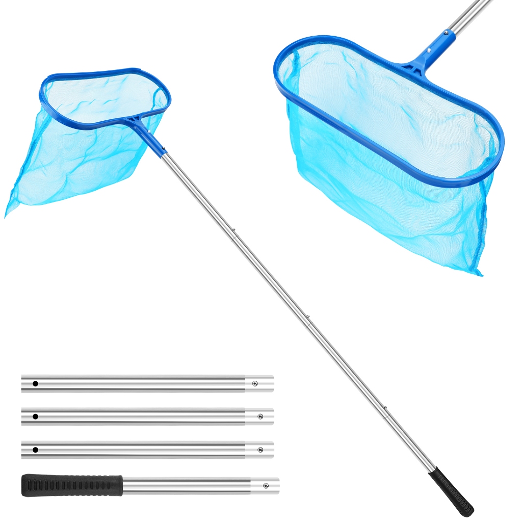 SANLIKE Swimming Pool Skimmer Net with Telescopic Pole Pool Ponds ...