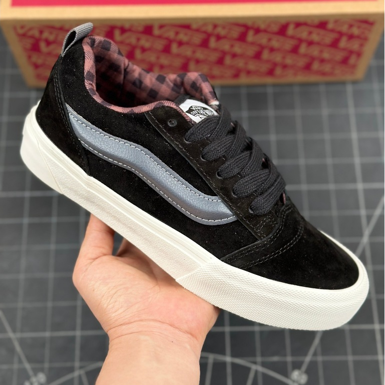 Classics Knu Skool black gray brown low cut casual bread shoes | Shopee ...