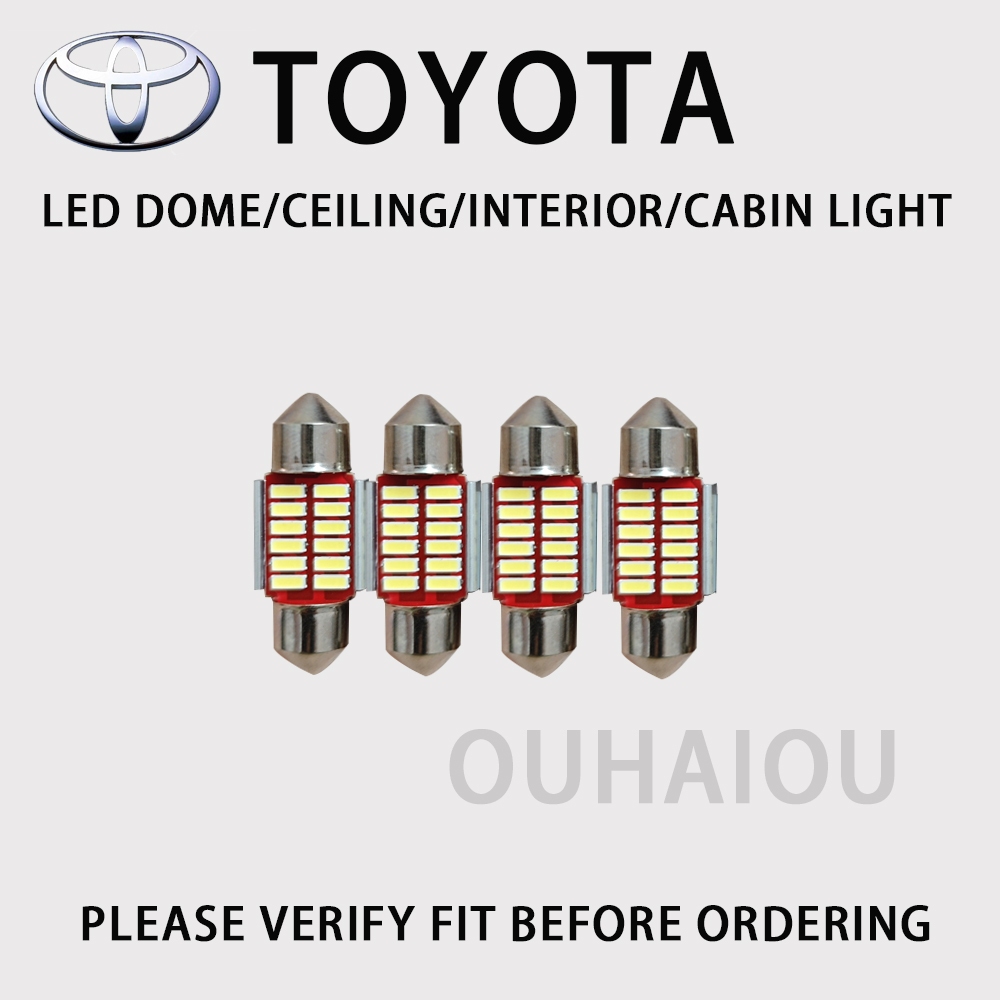 LED Dome Light Interior Cabin Bulb Festoon Toyota Innova Vios Fortuner ...