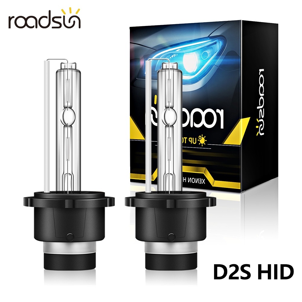 roadsun 2pcs 35W HID D2S Xenon Light Bulbs Car Headlight 3000K 4300K 5000K 6000K 8000K 10000K ...
